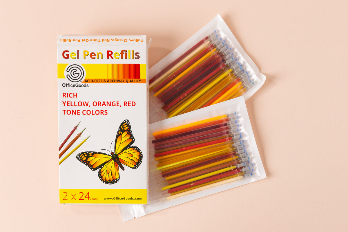 Yellow, Orange & Red Refills — OfficeGoods